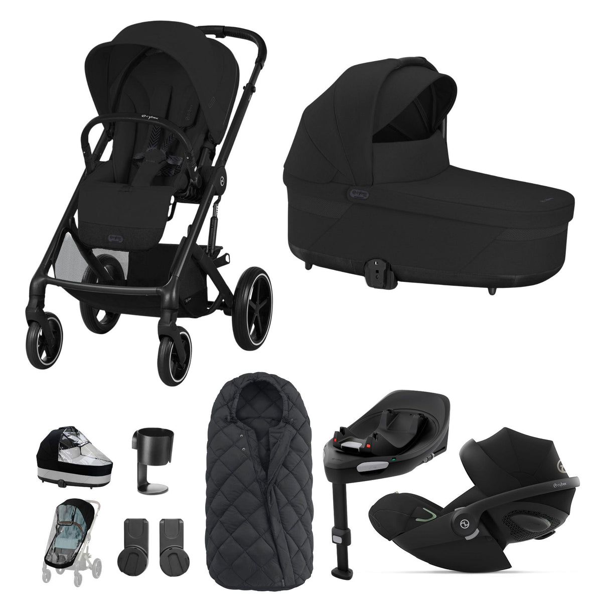 Cybex Balios S Lux Luxury Bundle in Black/Moon Black