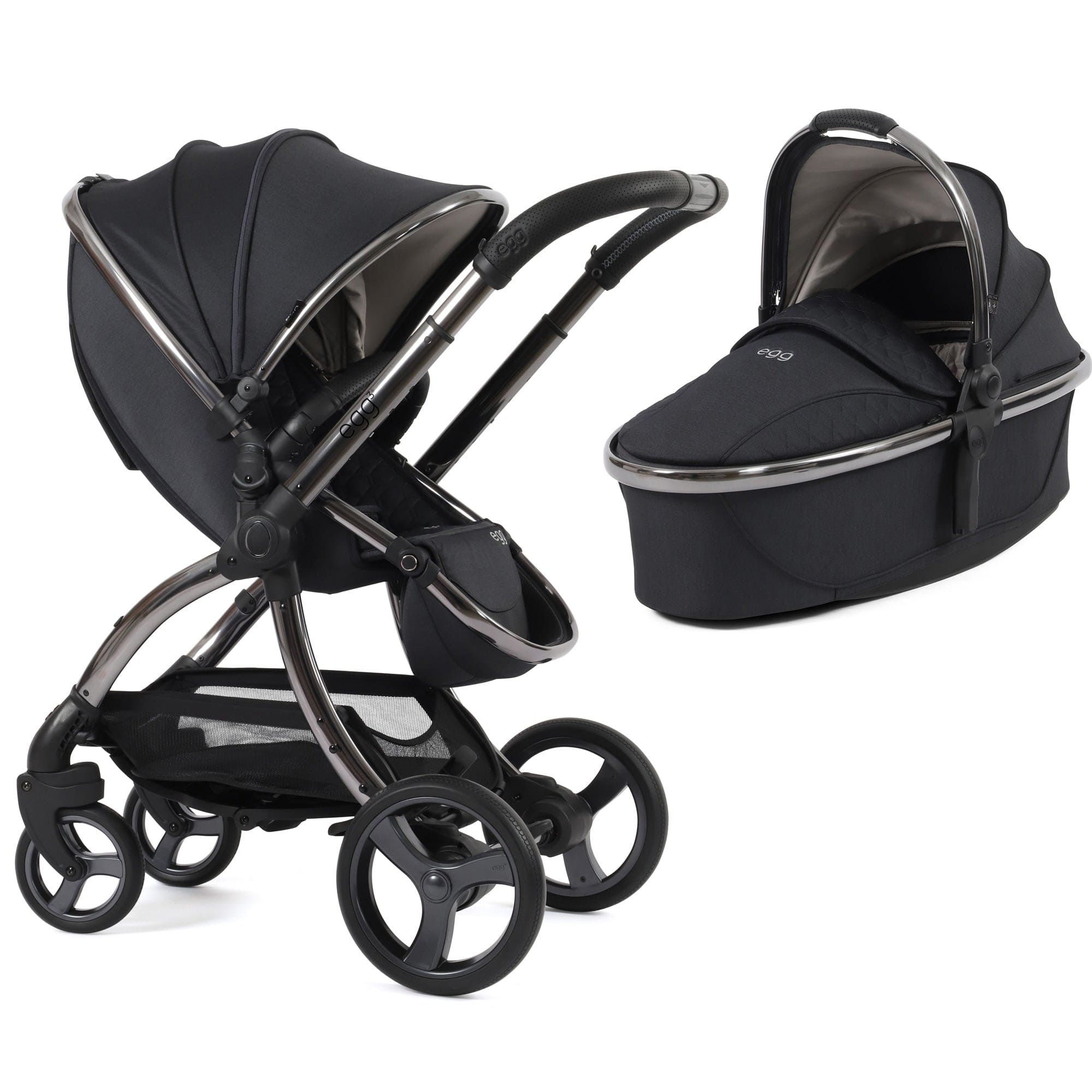 egg3 Pram Bundle Carbonite