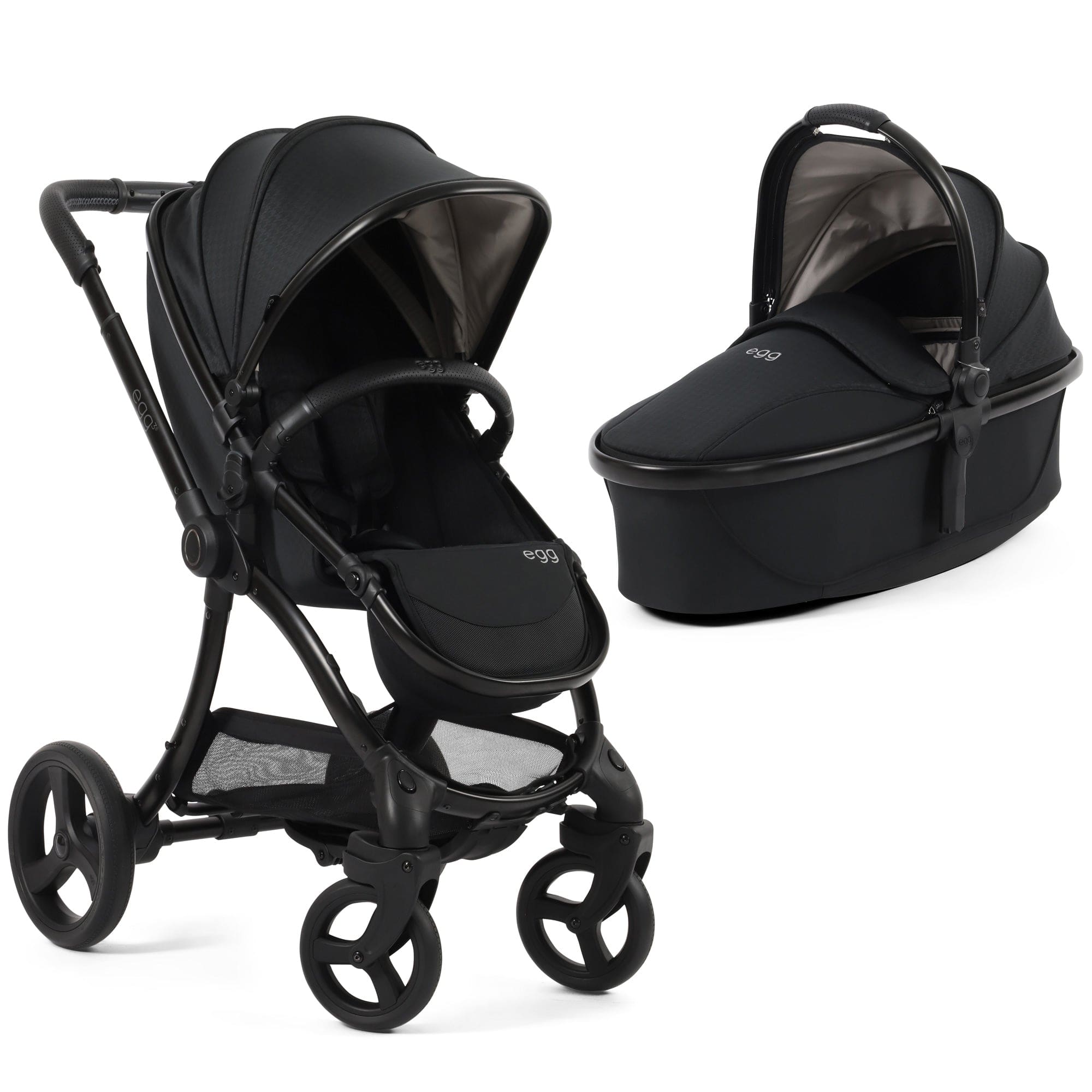 egg3 Pram Bundle Special Edition Houndstooth Black
