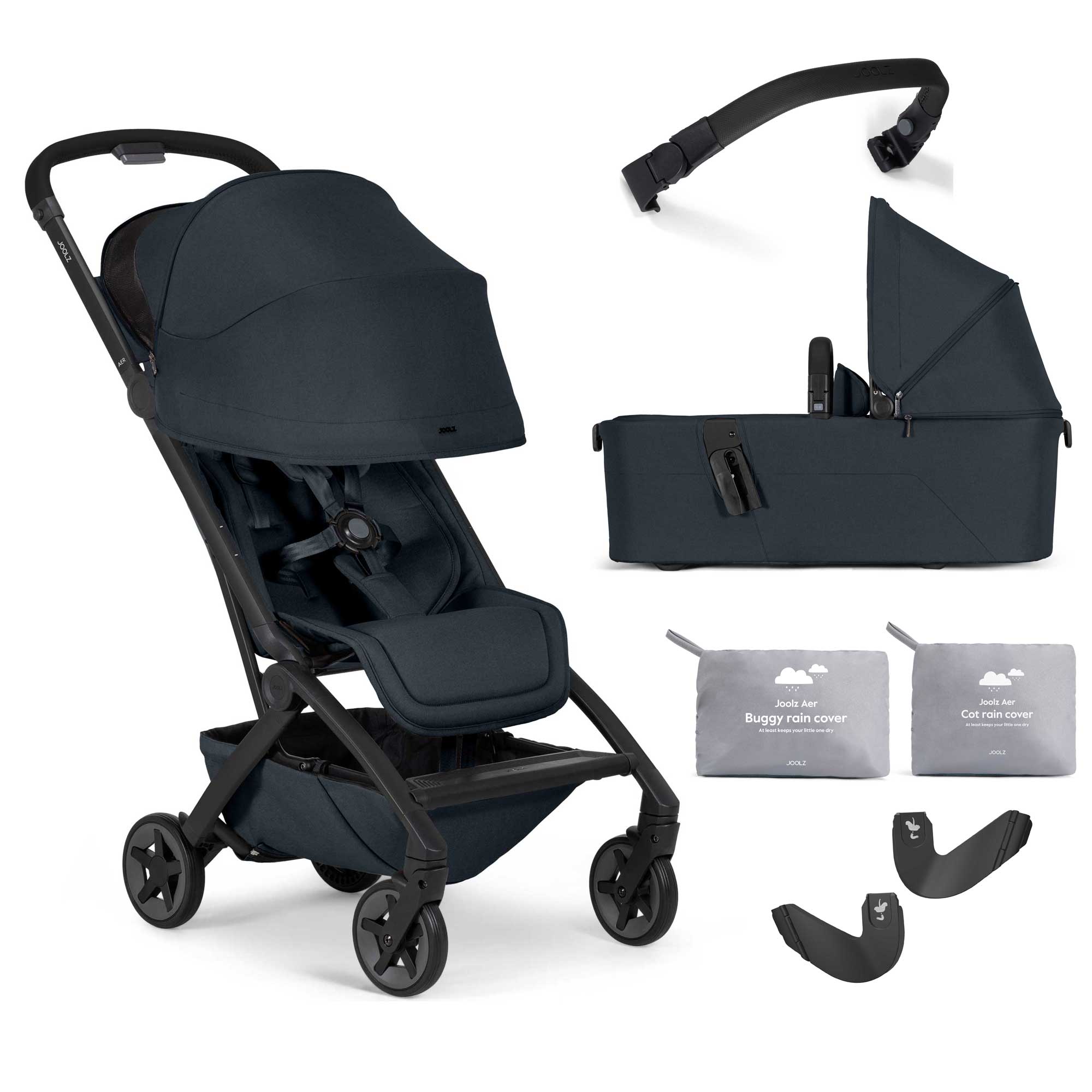 Joolz Aer2 Complete Pram Bundle in Dark Navy Blue