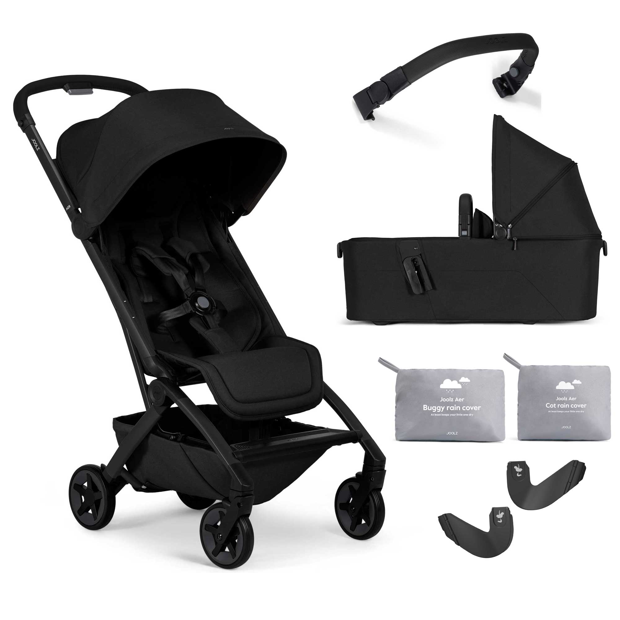 Joolz Aer2 Complete Pram Bundle in Space Black