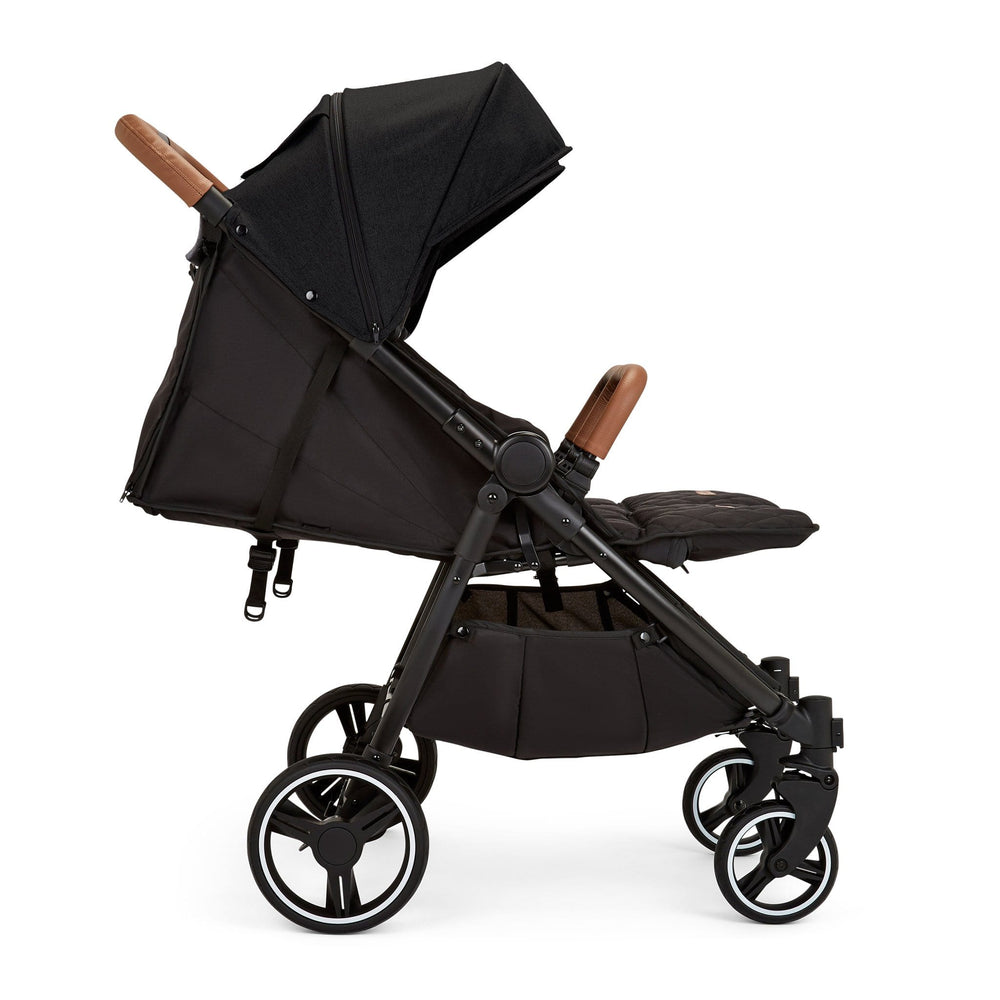 Ickle Bubba Venus Double Stroller in Black/Black/Tan